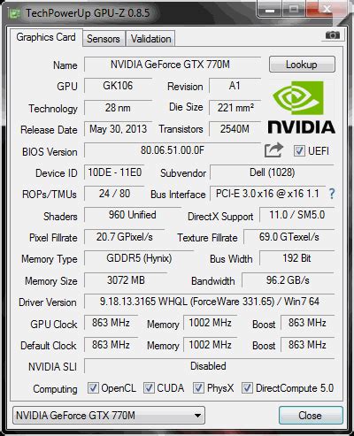 GPU Clock Stuck At 135MHz Alienware Tech Inferno Forums