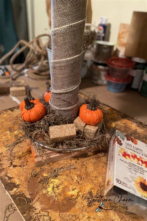 DIY Dollar Tree Paper Towel Holder Fall Tree