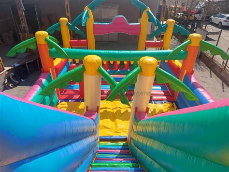 Надуваема детска пързалка ”Тигърче” Съоръжения за игри Атракции Бургас Надуваема детс