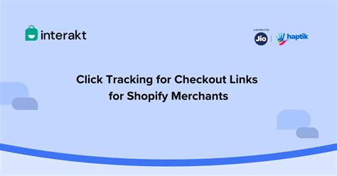 Click Tracking For Checkout Links For Shopify Merchants