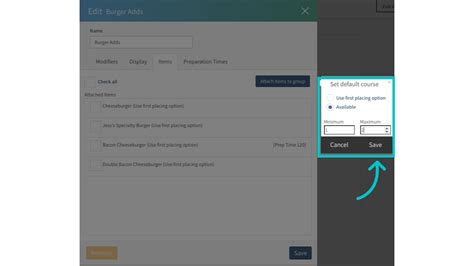 Managing Placement On Modifier Groups Tabit Help Center