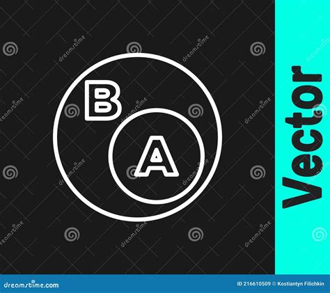 Is A Subset Of Sign Vector Icon On White Background Flat Vector Is A Subset Of Sign Icon Symbol
