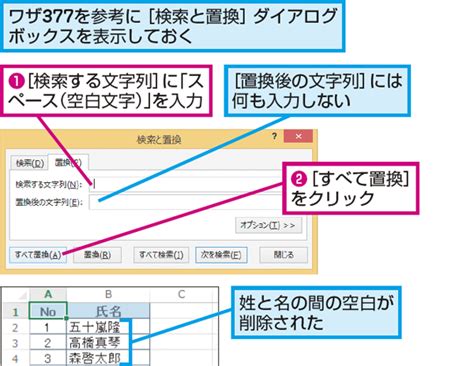 excelで文字列の中にある不要なスペースを削除する方法 できるネット