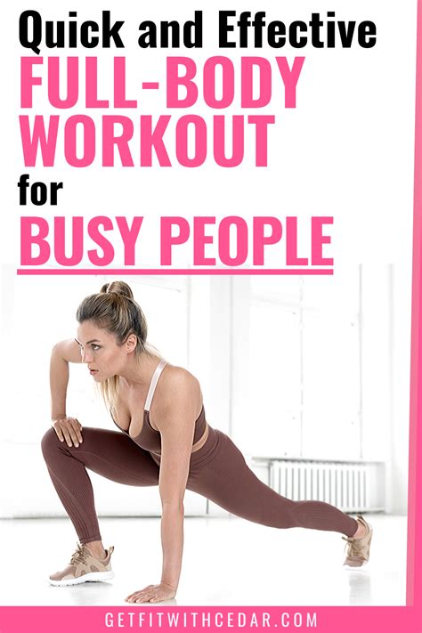 The Perfect Workout For Busy People Quick Full Body Workout Full Body Workout Fitness Body