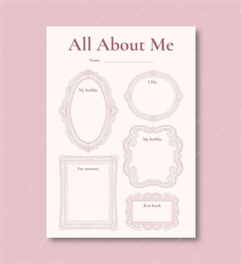 워크시트 템플릿 디자인 무료 벡터