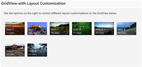 GridView With Layout Customization Issue 1072 Microsoft WinUI