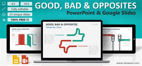 Good Bad And Opposites For PowerPoint And Google Slides