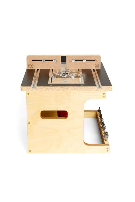 Km Tools Benchtop Router Table For 3x3 Custom Trim Router Jig Presale