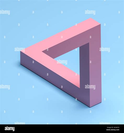 Optical Illusion Or Paradox Called The Penrose Triangle Or Penrose Tribar The Impossible