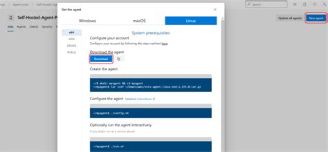 setting up self hosted linux agent with azure devops cloud computing