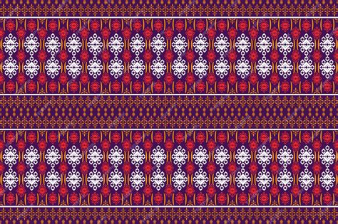 Premium Vector Seamless Design Pattern Traditional Geometric Zigzag Pattern Purple Red White