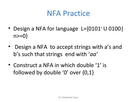Nfa Or Non Deterministic Finite Automata Ppt Nfa Or Non Deterministic Finite Automata Ppt