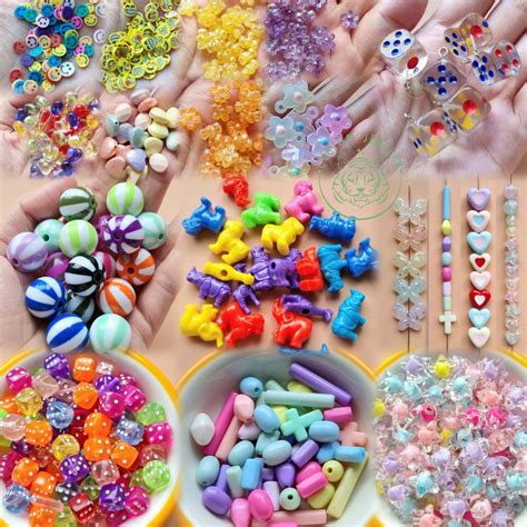 ลูกปัด ลูกเต๋า ลูกปัดลาย ลูกปัดพลาสติก ลูกปัดสีพาสเทล ลูกปัดหัวใจ Diy Shopee Thailand