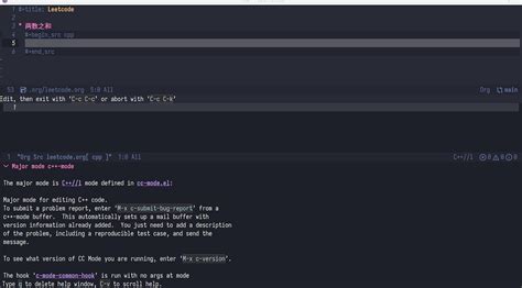 求助 Org文学编程c C 进入小buffer后没有自动补全了 Org Mode Emacs China