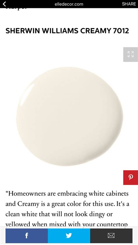 Sherwin Williams Creamy 702 Perfect For White Cabinetry