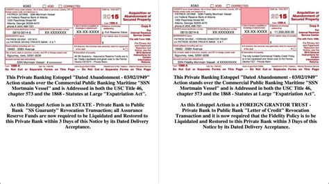 1099 A Social Security Number Mortmain Vessel Estate Fgt Youtube