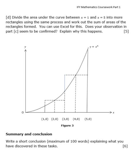 Solved Ify Mathematics Coursework Part 1 D Divide The Area
