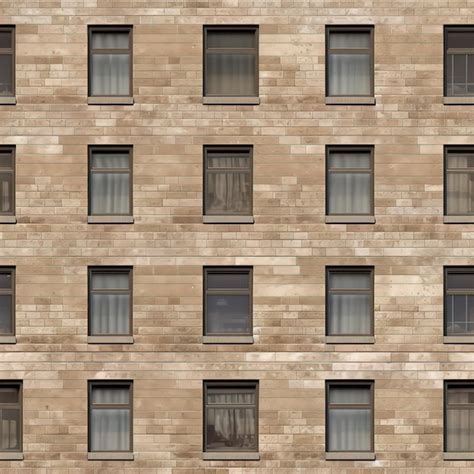 Premium Ai Image Building Wall Photorealistic Texture With Windows