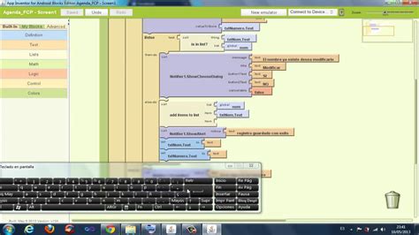 App Inventor Tinydb Agenda Listpicker By Freddy Calderon Youtube