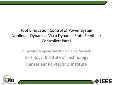 Hopf Bifurcation Control Of Power System Nonlinear Dynamics Via A Dynamic State Feedback