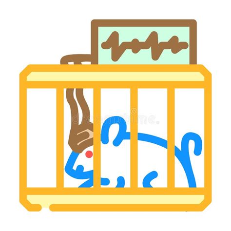 Lab Rat Genetic Engineering Color Icon Vector Illustration Stock