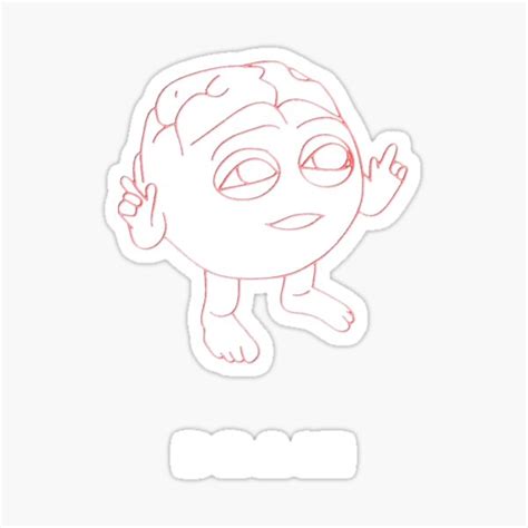 Lil Dicky Brain Sticker For Sale By Sheriunique Redbubble