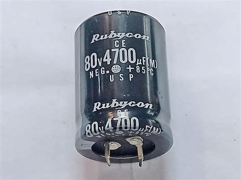 2 Pieces Rubycon Usp 4700uf 80v Electrolytic Capacitor Reverb Uk