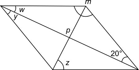 Determine The Value Of Every Variable In The Rhombus Below Homework