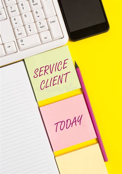 Conceptual Hand Writing Showing Service Client Business Photo Text Dealing With Customers