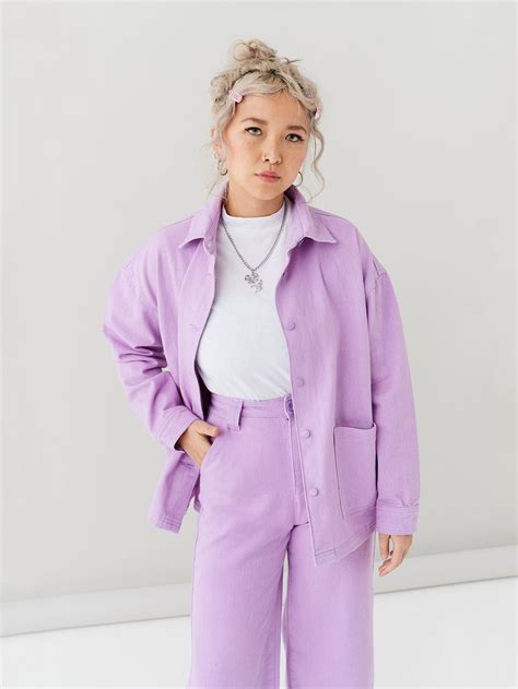 Lazy Oaf Lo Lilac Chore Jacket