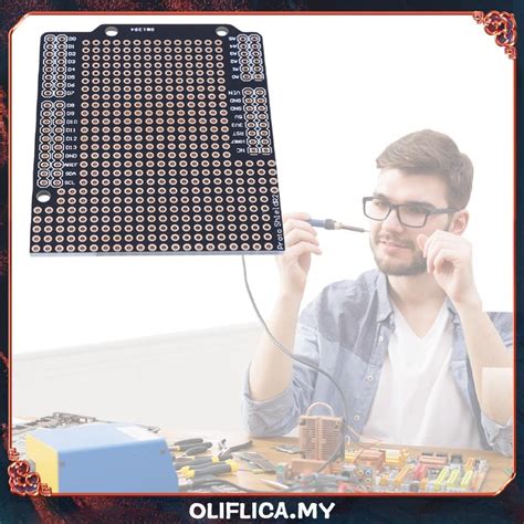 Oliflicamy Proto Shield Prototype Expansion Board Double Sided Pcb Board For Arduino Uno R3