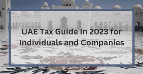UAE Tax Guide In 2023 Tax Guide For Individuals And Companies