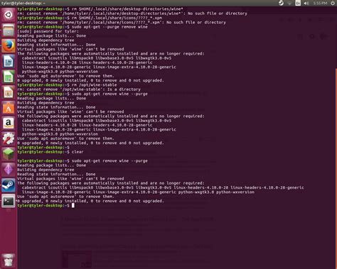 how do i uninstall wine on ubuntu 17 04 ask ubuntu