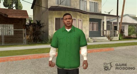 Franklin Green T Shirt For Gta San Andreas