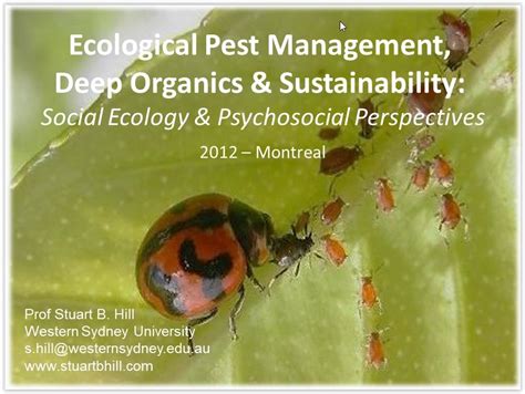 Ecological Pest Management
