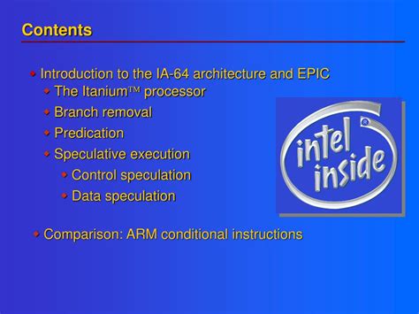 ppt the ia 64 architecture and itanium processors explicitly parallel