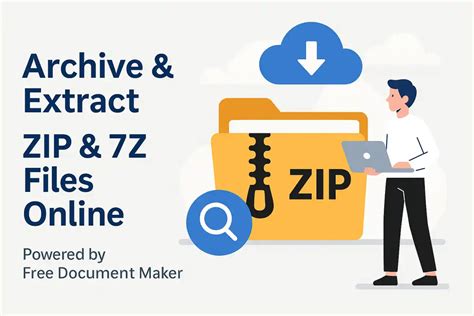 Free Document Maker Archive Tool Extract And Compress Zip Rar And 7z Files Online