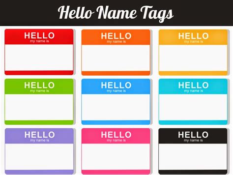 Printable Hello My Name Is Template Printable Templates
