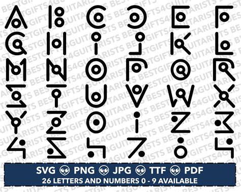 Alien Font 2 Svg Alien Font 2 Ttf Alien Letters Svg Png  Ttf
