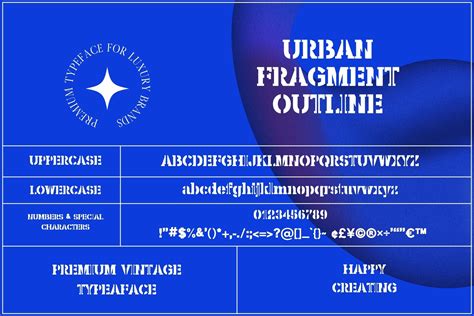 urban fragment font design cuts