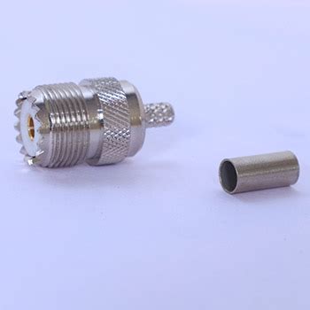 Home Industrial Products Brass Electronics Parts Uhf Female Crimp Type Connector