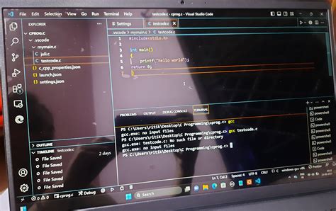 C Vs Code Is Showing A Msg As No Such File Or Directory Found