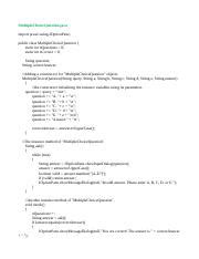 Prgramming Assignment Unit 4 Docx MultipleChoiceQuestion Java Import