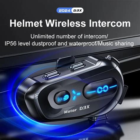 D3x Motorcycle Helmet Intercom Multi Person Communication 1000m Wireless Helmet Bluetooth