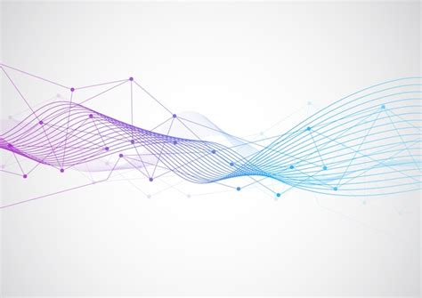 Premium Vector Abstract Connecting Dots And Lines Connection Science