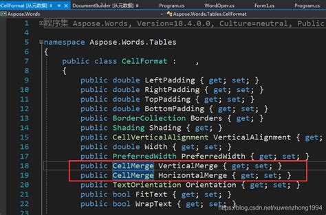 如何使用asposewords合并单元格asposeword 合并单元格 Csdn博客