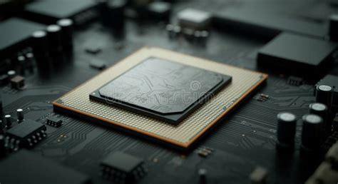 Ai Artificial Intelligence Technology Cpu Central Processor Unit Chipset On The Printed Circuit