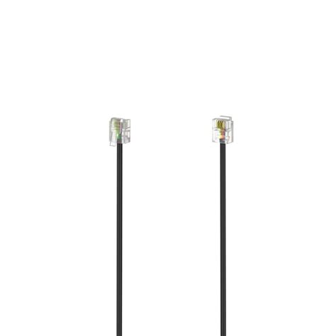 Cable Modular Conector Macho 6p4c Conector Macho 6p4c 15 M Negro