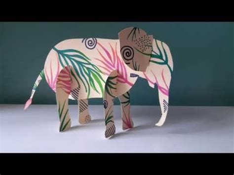 Como Hacer Animal 3d De Cartón Esculturas Creativas Youtube