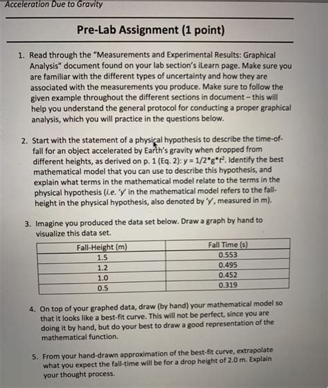Measuring The Acceleration Due To Gravity Lab Runbro